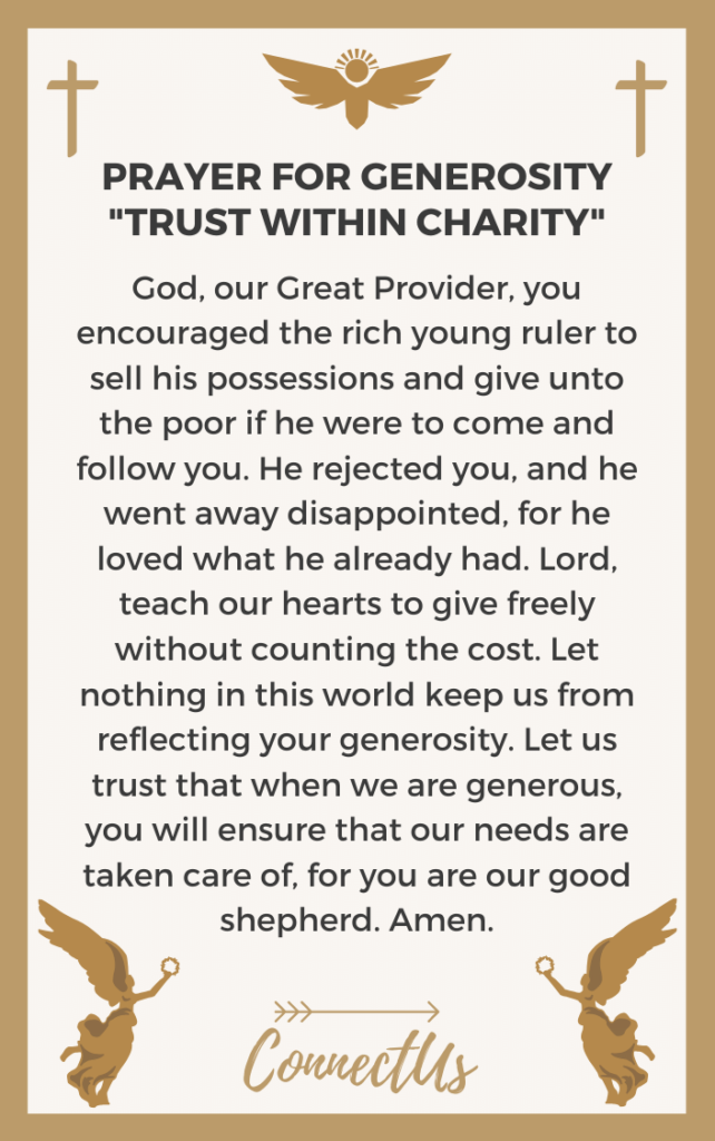 10 Powerful Prayers for Generosity – ConnectUS