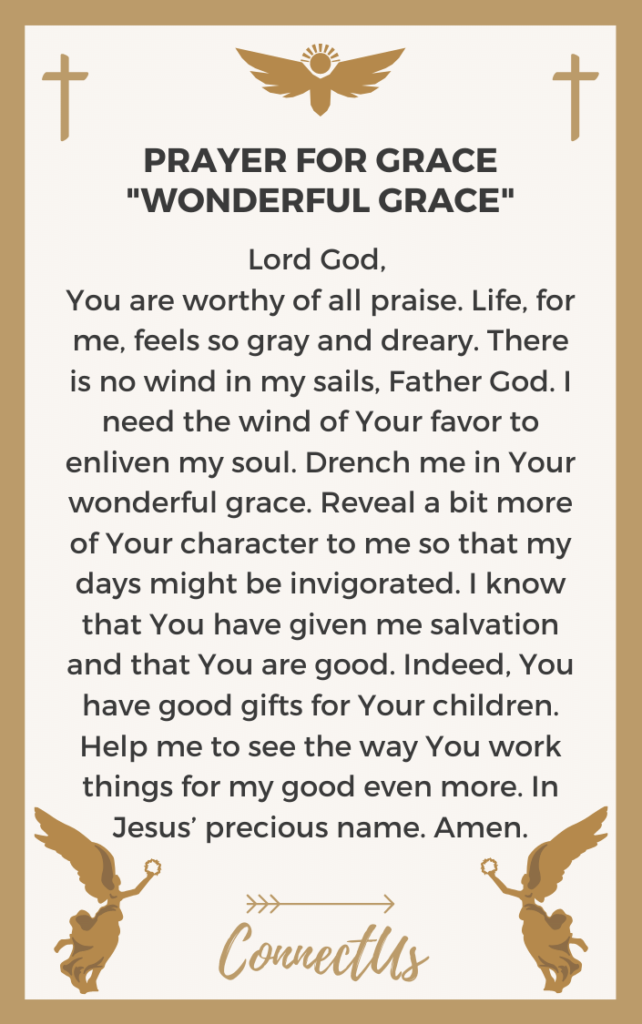 25 Powerful Prayers for Grace – ConnectUS