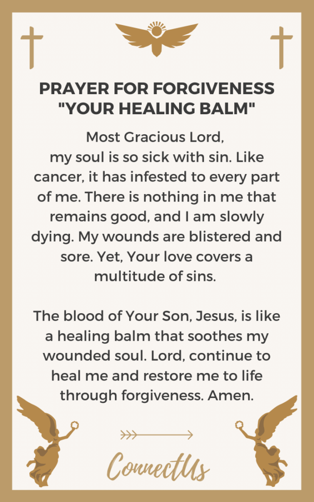 25 Strong Prayers for Forgiveness of Sins – ConnectUS