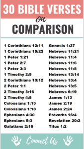30 Best Bible Scriptures on Comparison – ConnectUS