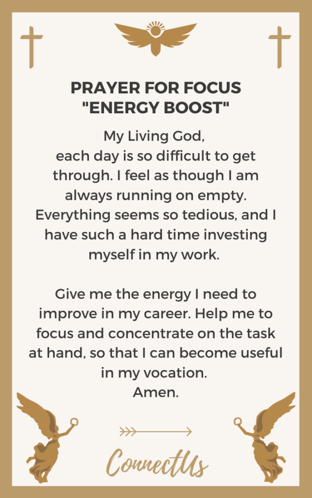 10 Strong Prayers for Focus – ConnectUS