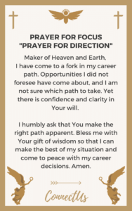 10 Strong Prayers for Focus – ConnectUS