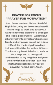 10 Strong Prayers for Focus – ConnectUS