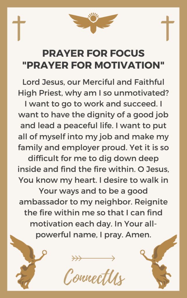 10 Strong Prayers for Focus – ConnectUS