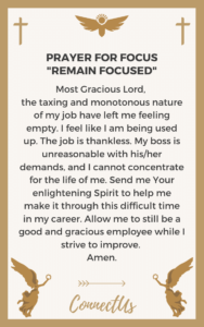 10 Strong Prayers for Focus – ConnectUS