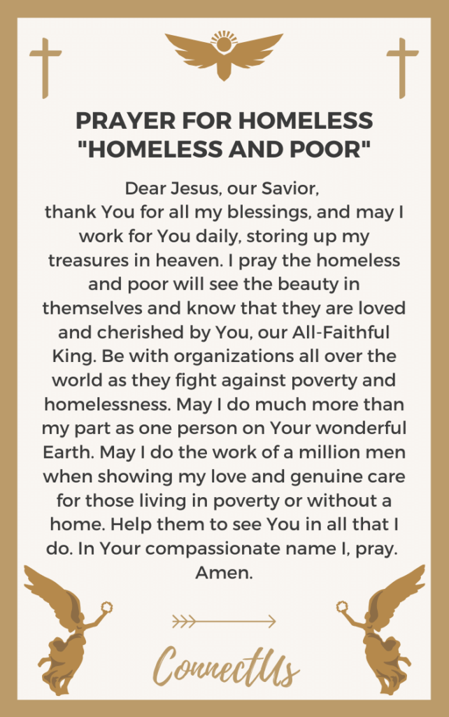 10 Powerful Prayers for Homeless – ConnectUS