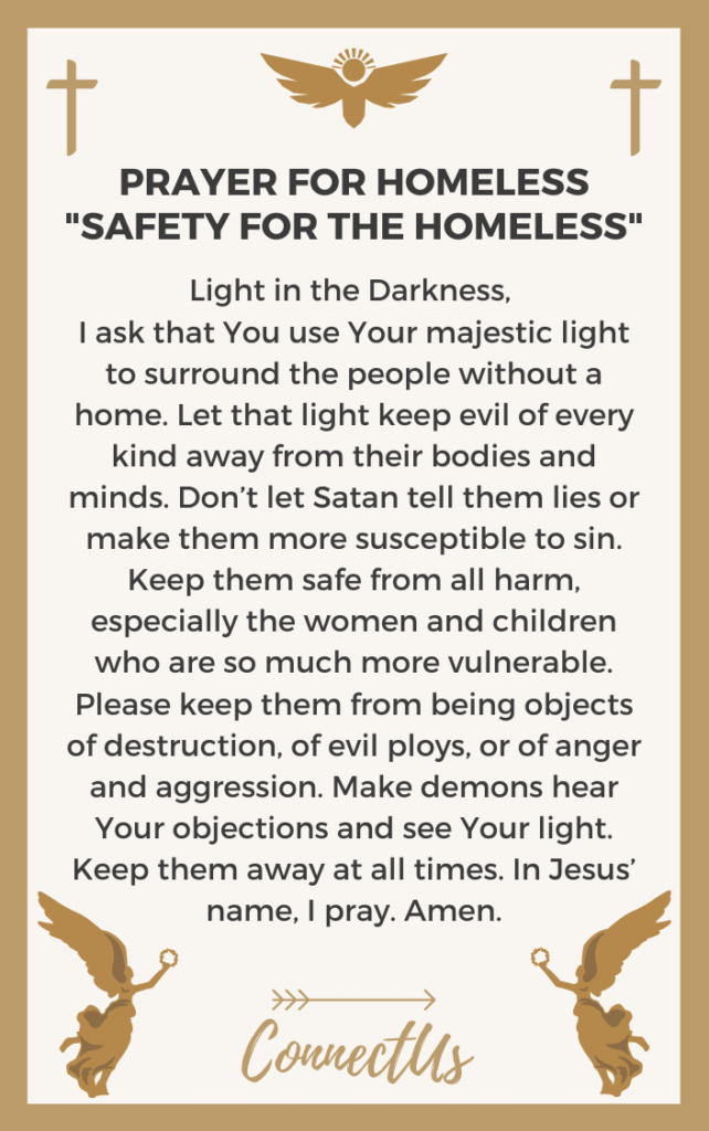 10 Powerful Prayers for Homeless – ConnectUS