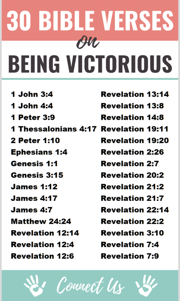 30 Powerful Bible Scriptures on Being Victorious – ConnectUS