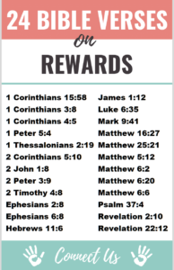 25 Best Bible Scriptures on Rewards – ConnectUS