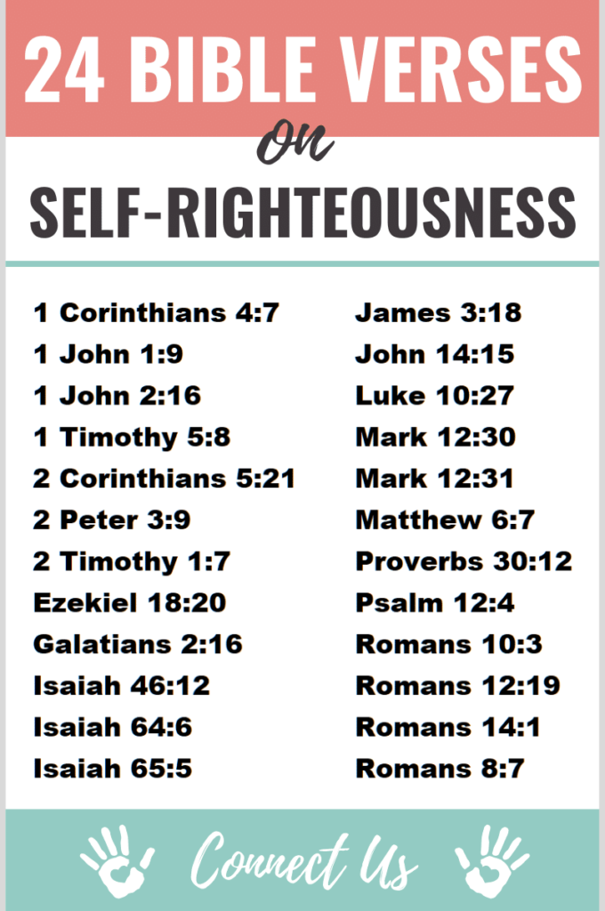 25 Important Bible Scriptures on Self-Righteousness – ConnectUS