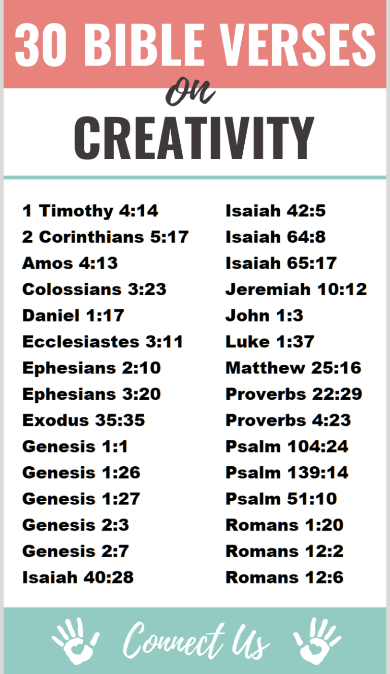 30 Best Bible Scriptures on Creativity – ConnectUS