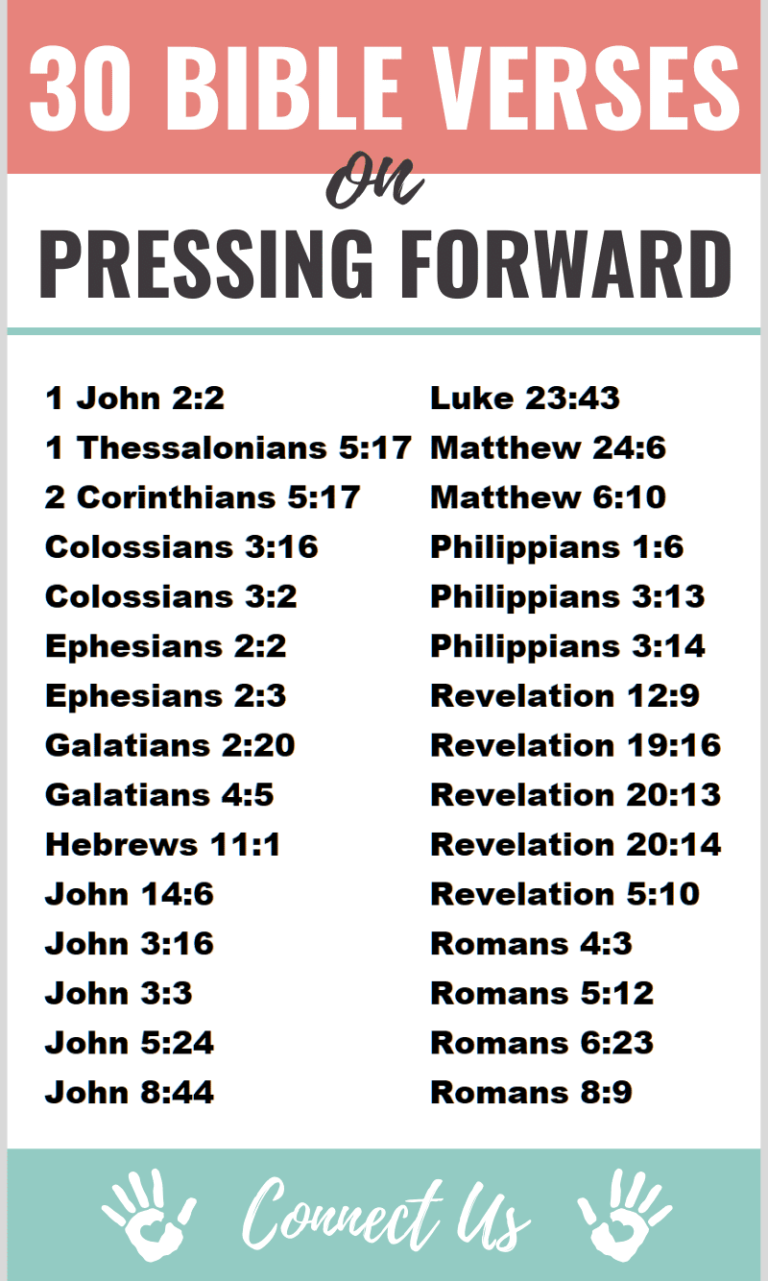 30 Encouraging Bible Scriptures on Pressing Forward – ConnectUS